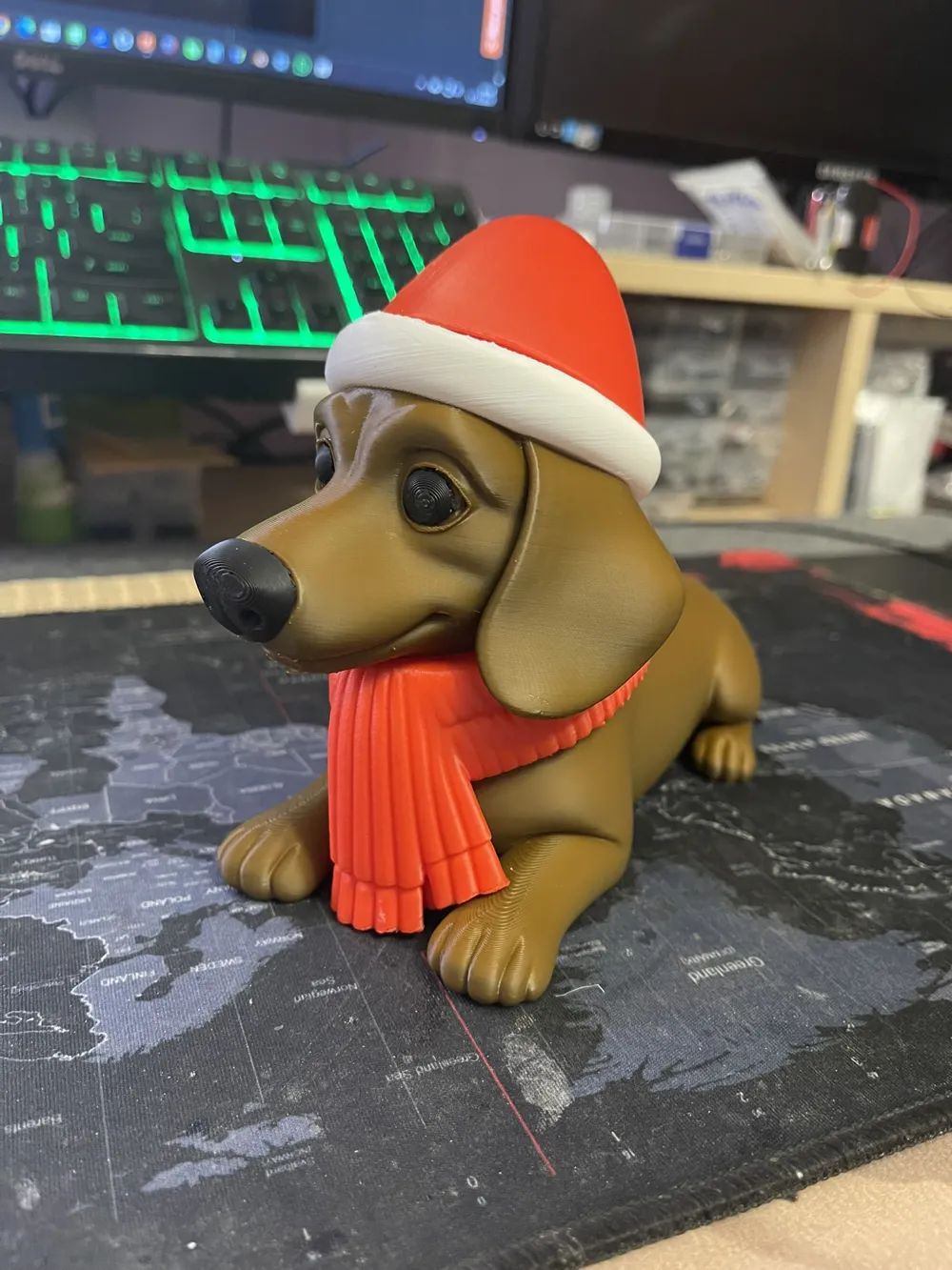 Mehrfarbiger Dackel im Weihnachts-Stil – (ohne AMS) – Kostenloses 3D ...