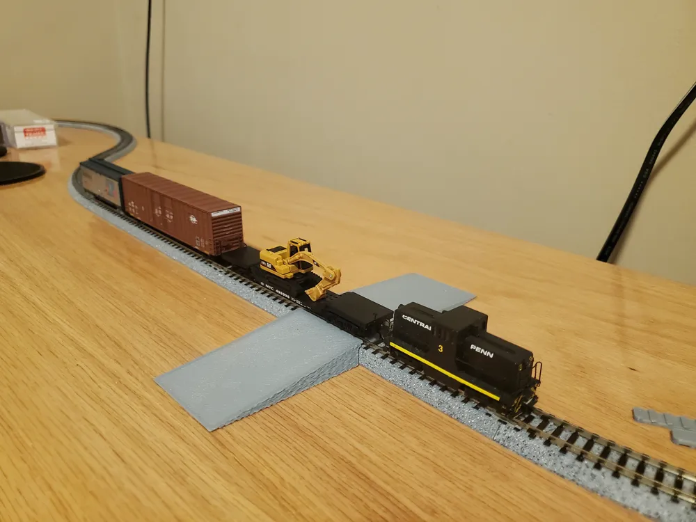 N Scale Crossing for KATO Unitrack model train - Free 3D Print Model ...