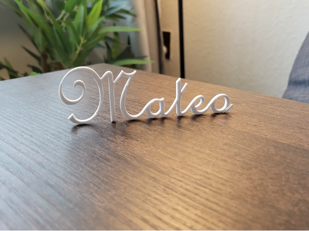 3D Printable Name Display (Mateo) - Free 3D Print Model - MakerWorld
