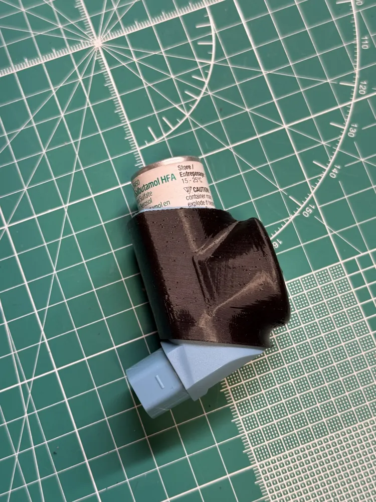 Asthma puffer air tag case - Free 3D Print Model - MakerWorld