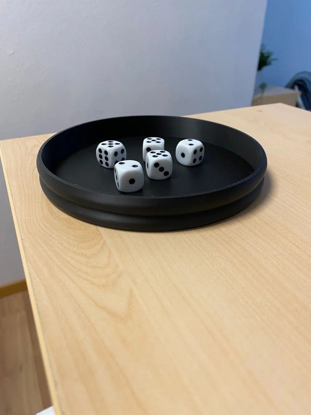 Modern Round Dice Tray | Dual-Curve Design - Free 3D Print Model ...