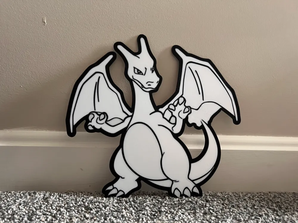 Pokemon - 0006 Charizard LED Lamp by BeeTee 3D - MakerWorld