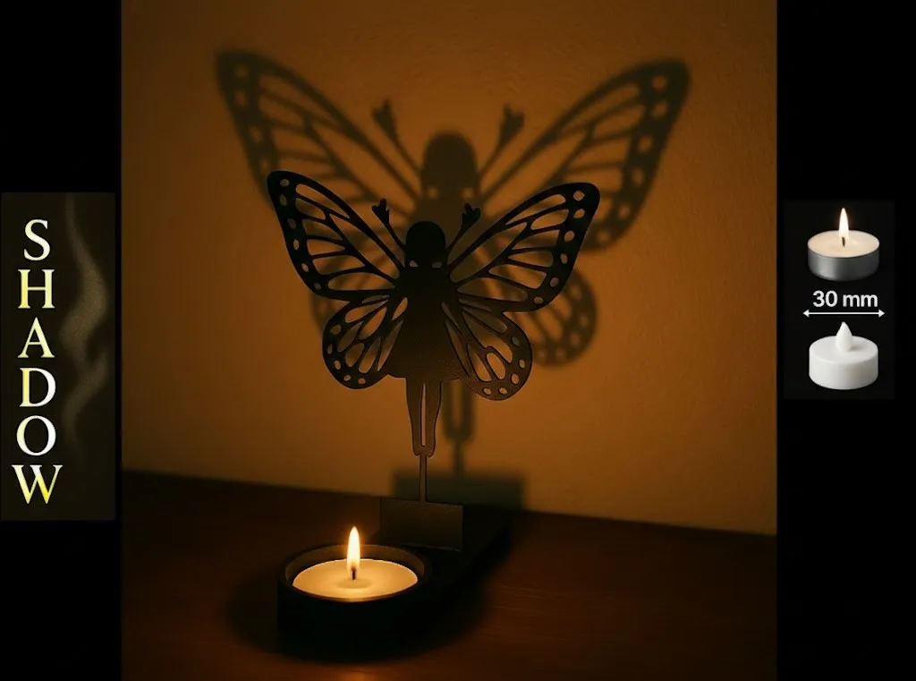 Shadow Art - Nymph - Free 3D Print Model - MakerWorld