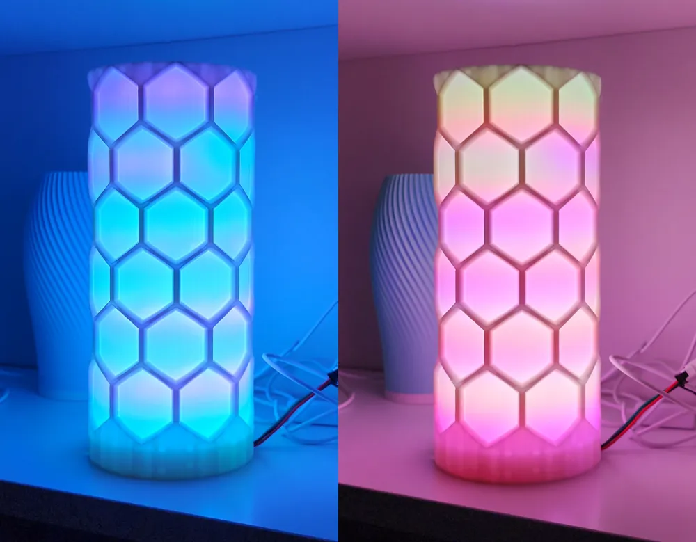 Hex Lamp for LED Strip Lights by TripleGWorkshop - MakerWorld