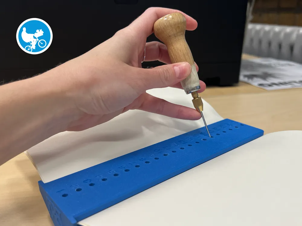 Bookbinding Hole Punching Cradle - Free 3D Print Model - MakerWorld