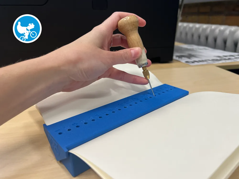 Bookbinding Hole Punching Cradle - Free 3D Print Model - MakerWorld