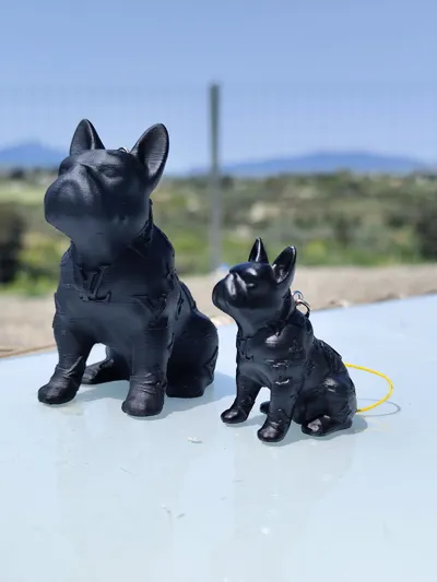 LV-Inspired Frenchie Keychain & Bag Charm by MY LIGHT MakerWorld ...