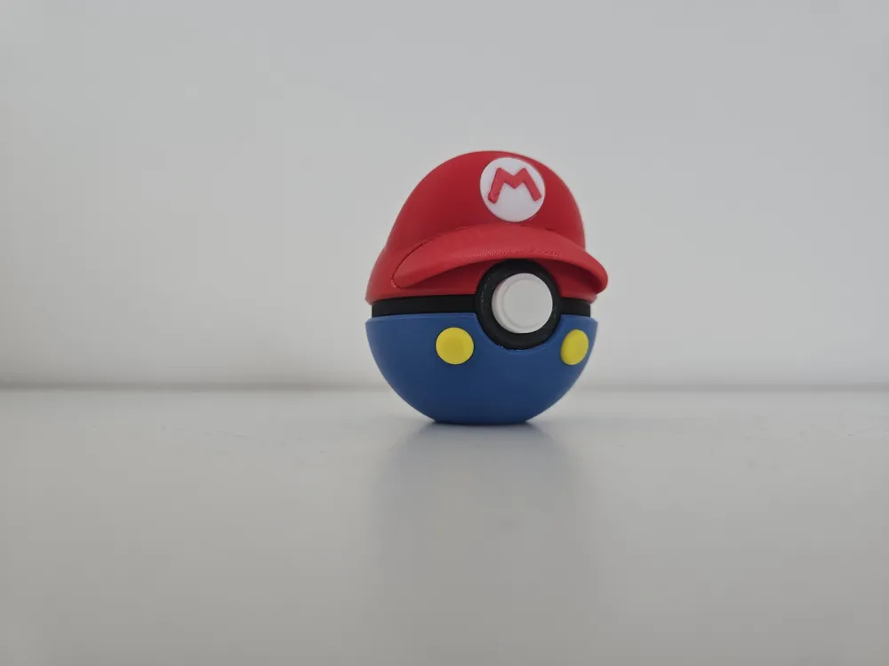 Super Mario Pokéball - Multiparts - Free 3D Print Model - MakerWorld