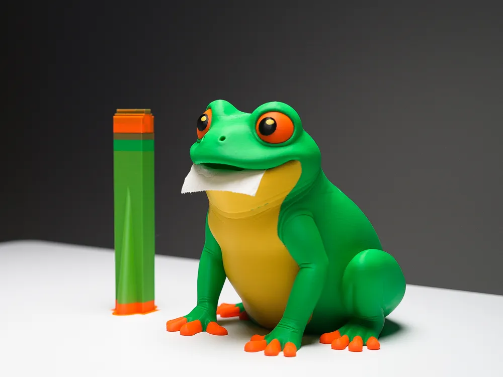 Frog Toilet Paper Dispenser (Roll inside) - Free 3D Print Model ...