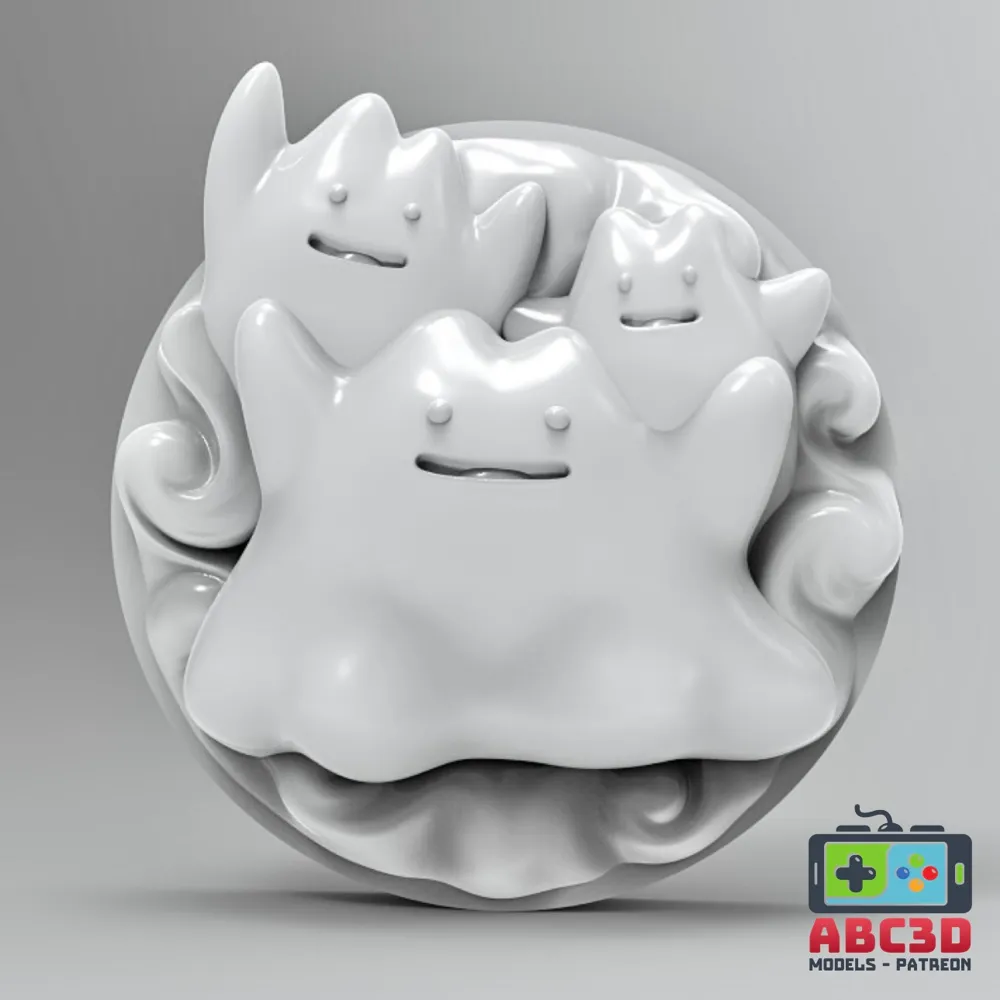Ditto Pokemon Fridge Magnet or Wall Decoration by ABC3D - MakerWorld