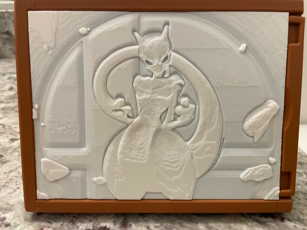 Mewtwo pokemon - cmyk lithophane - super smash bros by TeddyB - MakerWorld