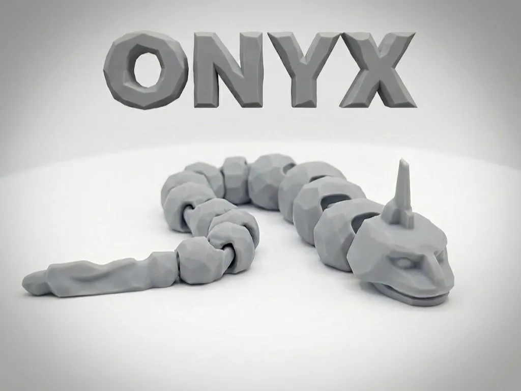 Articulated Onix Flexy Rock Pokemon Print in Place - Free 3D Print ...