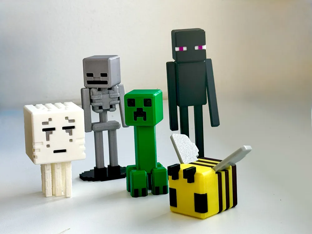 Minecraft MiniMob - Ghast by Aleš Urbánek MakerWorld: Download Free 3D ...