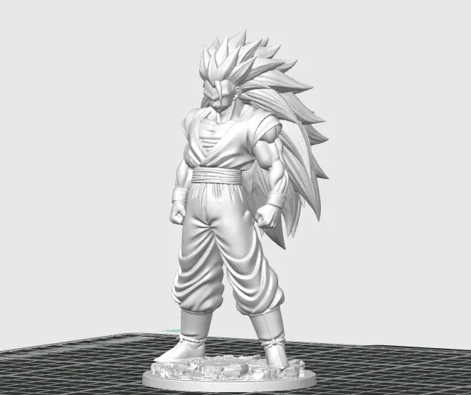 Goku SSJ3 Figure Dragon Ball - Free 3D Print Model - MakerWorld