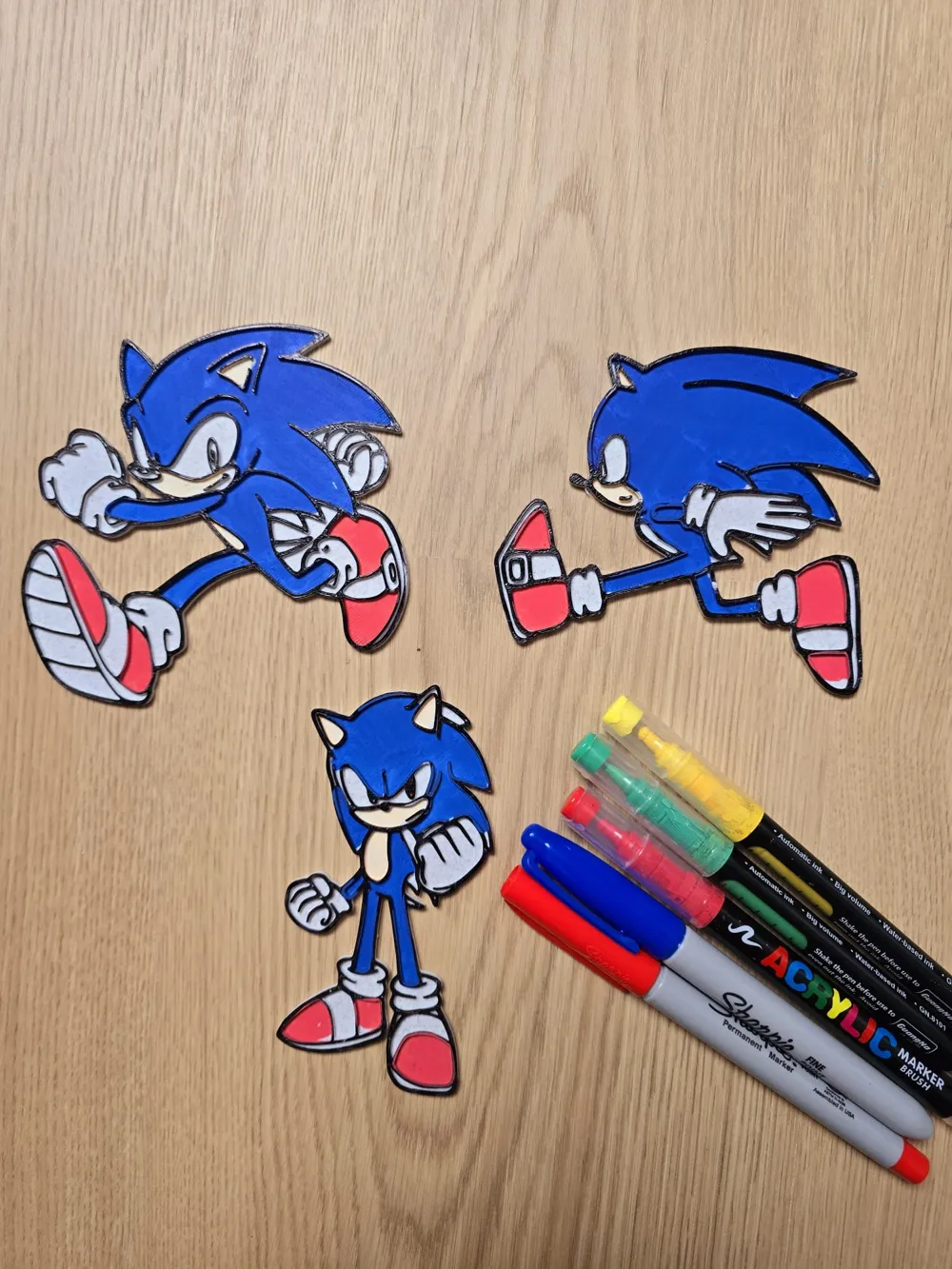 Cool Sonic DIY Coloring Set Pack 2 Gift Decor - Free 3D Print Model ...