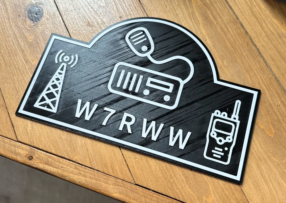 Ham Radio Call Sign.....Sign - Free 3D Print Model - MakerWorld