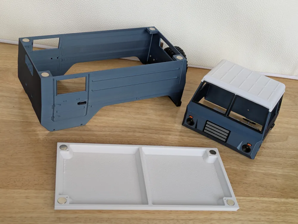 TRX4M 6x6 - Body, Chassis & Skid - Free 3D Print Model - MakerWorld