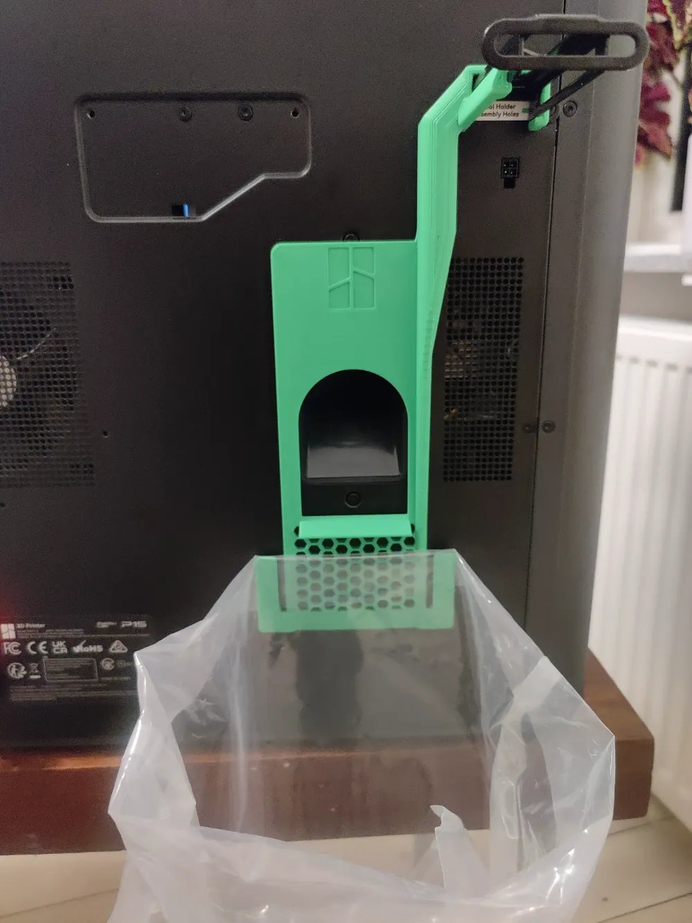 Filament Bag Holder for P1P/P1S Poop Chute (EASY!) by dankdanishes ...