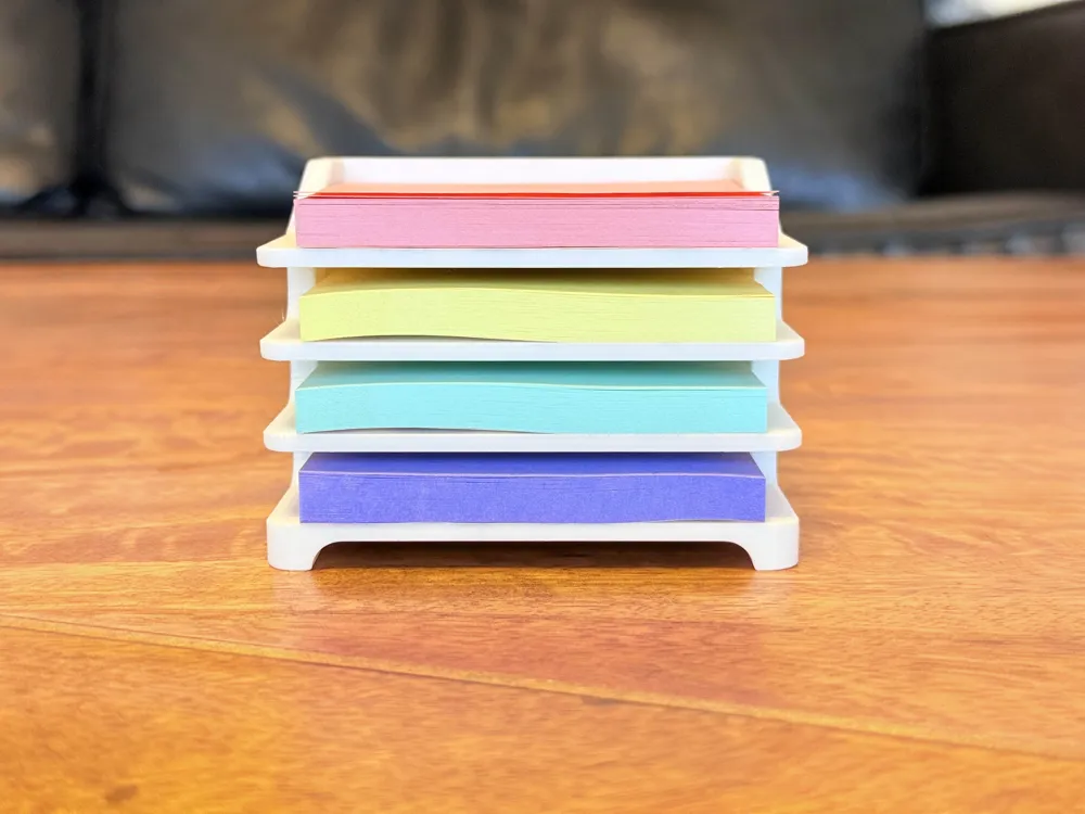 Sticky Note Mini Paper Tray - Free 3D Print Model - MakerWorld