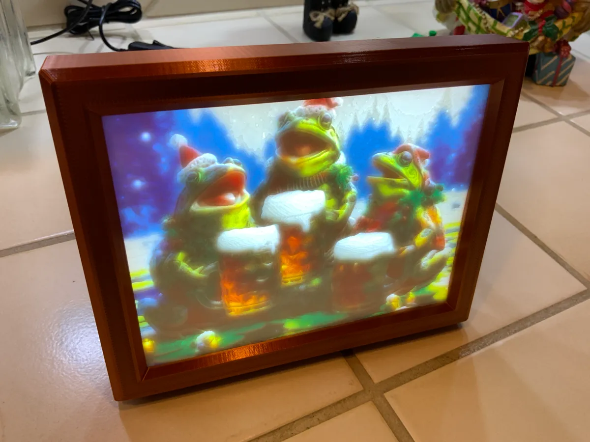 Yet Another Bambu CMYK (108x144) Lithophane Frame - Free 3D Print Model ...