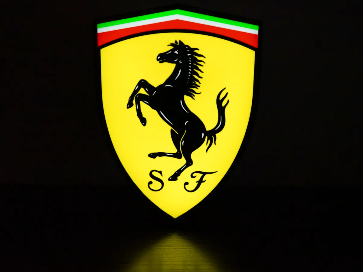 Lightbox FERRARI Usb Led Lampada luminosa Sign by Salvatore Sorriento ...