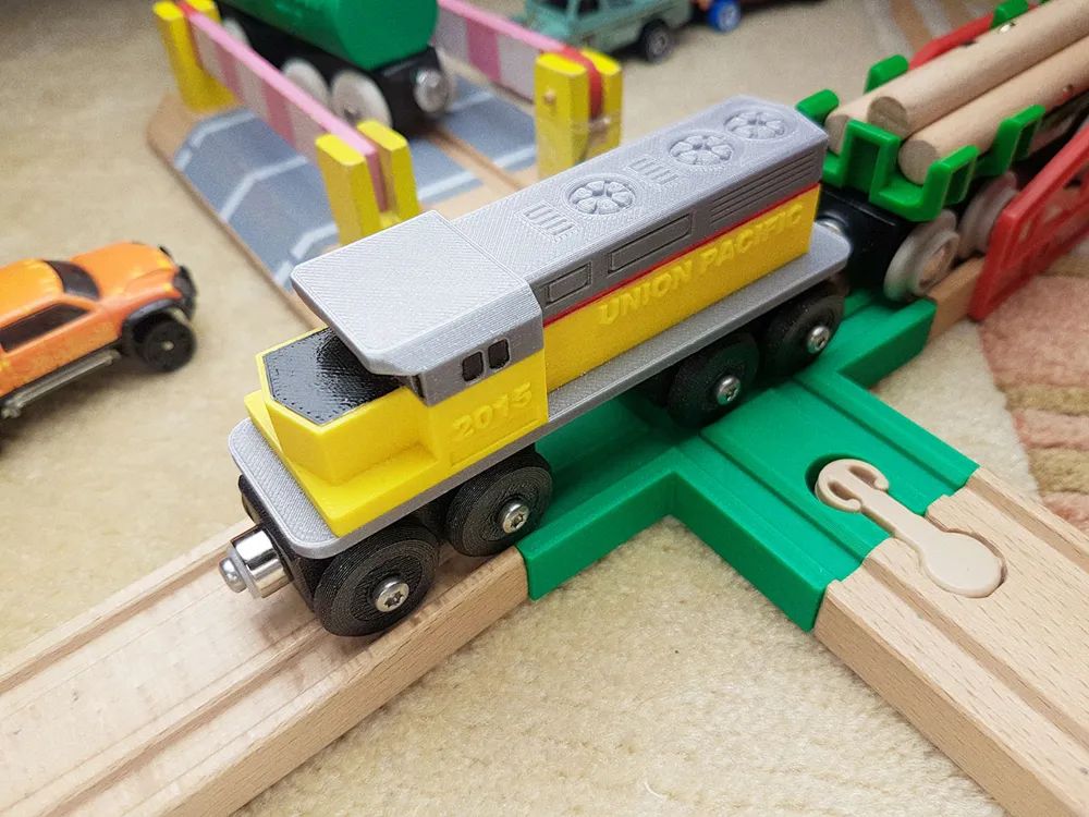 Toy Train Union Pacific BRIO / IKEA compatible by technerd - MakerWorld
