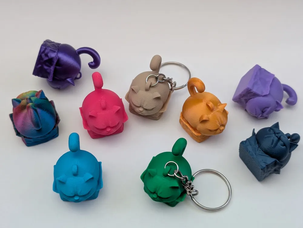 Grumpy Cat "in" a Box – Keychain - Free 3D Print Model - MakerWorld