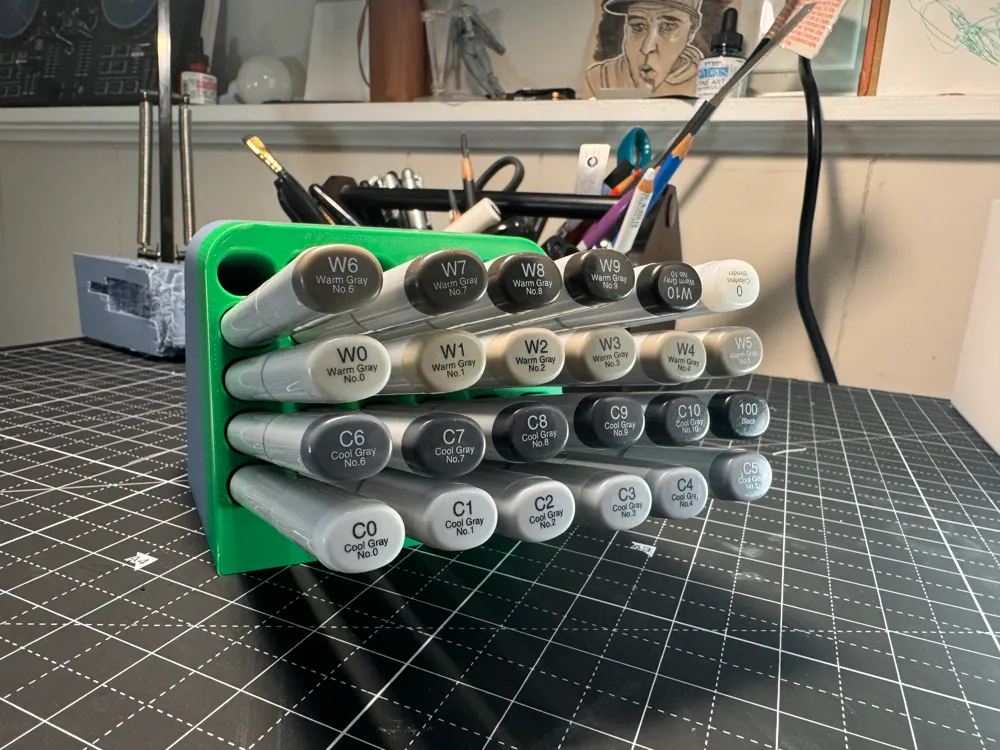 Copic Sketch Marker Holder by Matchstick Creative - MakerWorld