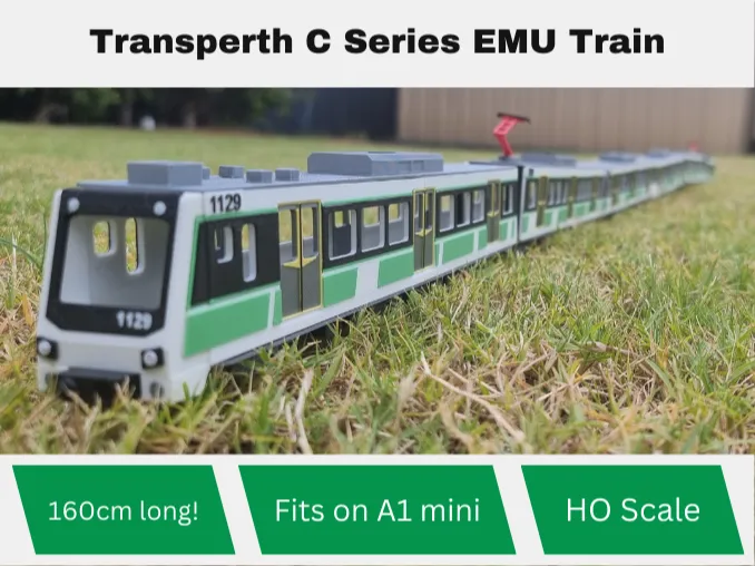 Transperth C Series EMU train - HO Scale by Cyclohexane Designs ...