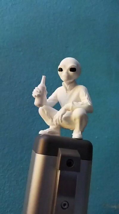 Slavic Alien Chilling & Squatting - Free 3D Print Model - MakerWorld