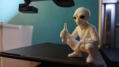 Slavic Alien Chilling & Squatting - Free 3D Print Model - MakerWorld