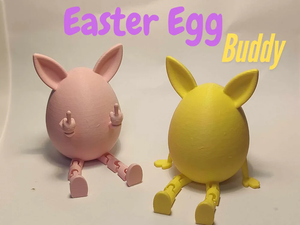 Easter egg with articulated legs and Ears by Torbjorn16MakerWorld ...