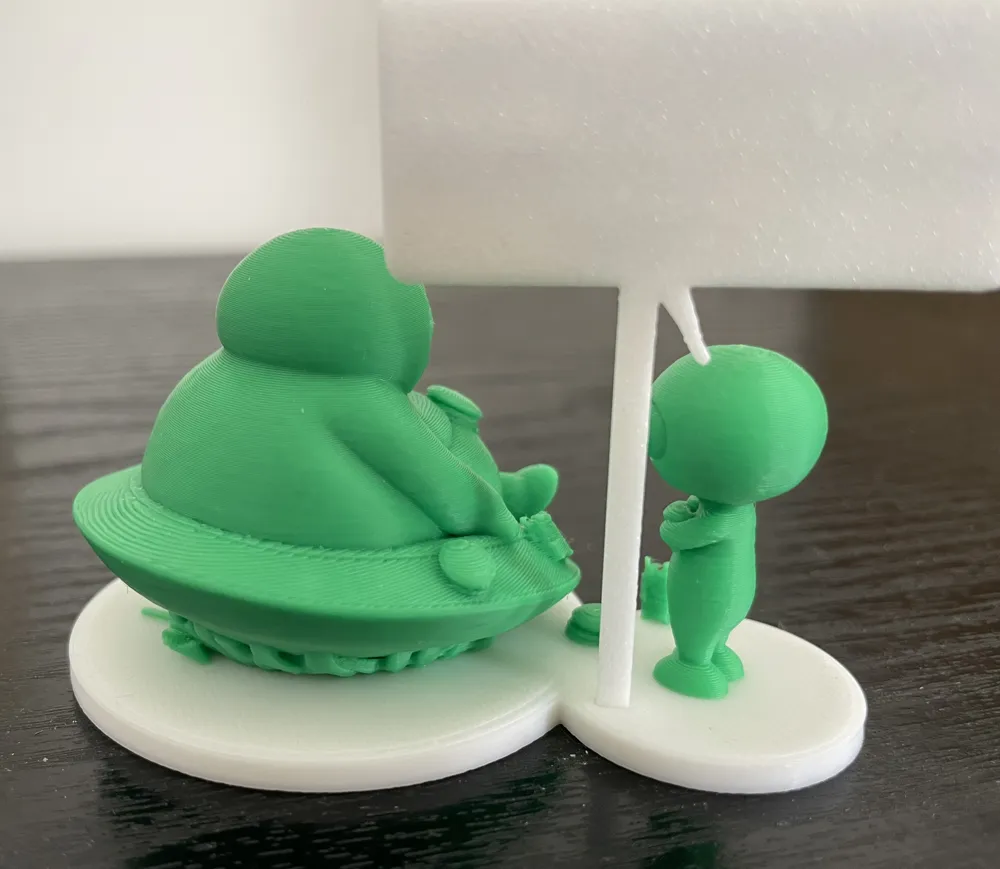 Alien Gourmand – Saucer Crash - Free 3D Print Model - MakerWorld