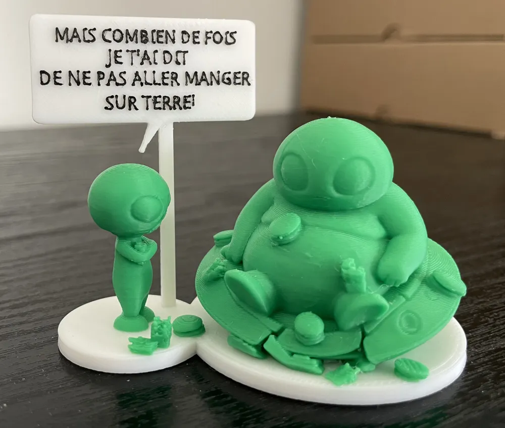 Alien Gourmand – Saucer Crash - Free 3D Print Model - MakerWorld
