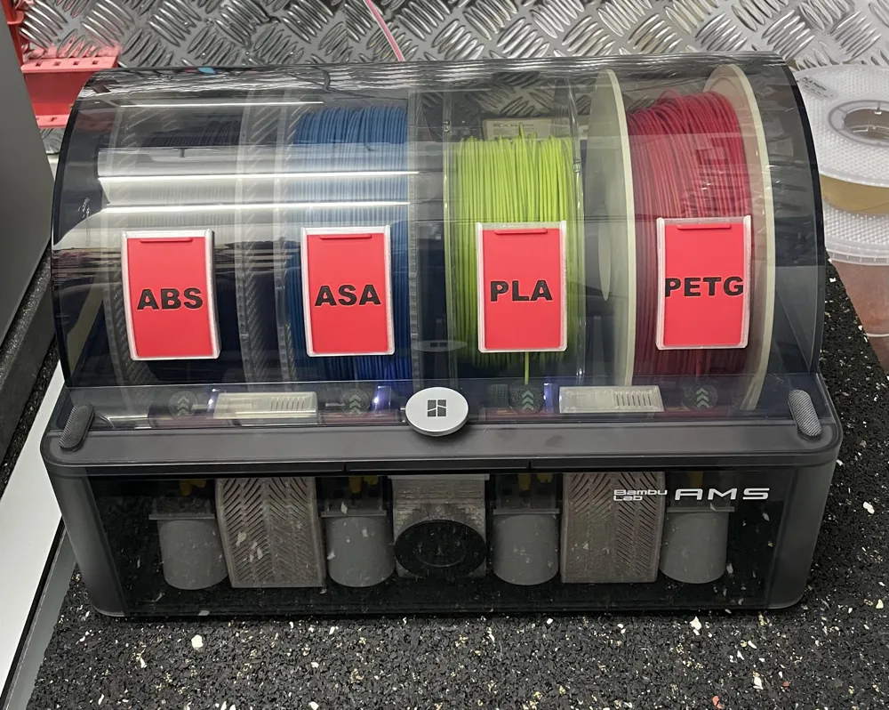 Bambu Lab AMS Filament Schilder / Bambu Lab AMS Filament Signs/Tags by ...