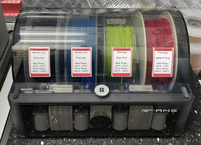 Bambu Lab AMS Filament Schilder / Bambu Lab AMS Filament Signs/Tags by ...