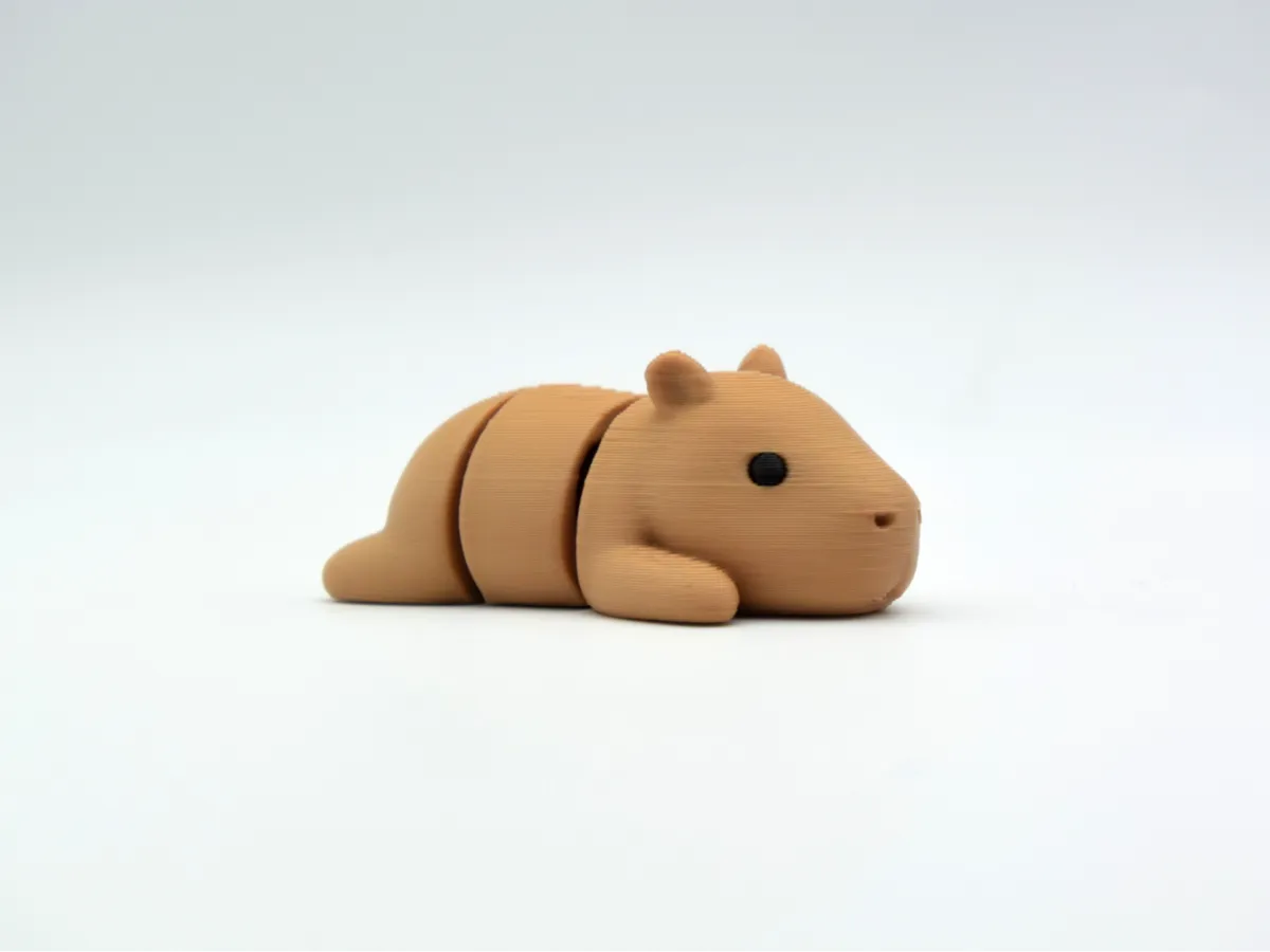 Flexi Capybara - Articulated Keychain - Free 3D Print Model - MakerWorld