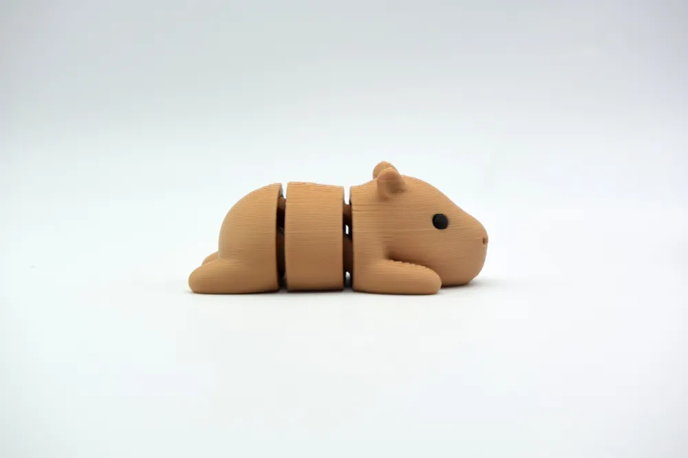 Flexi Capybara - Articulated Keychain - Free 3D Print Model - MakerWorld