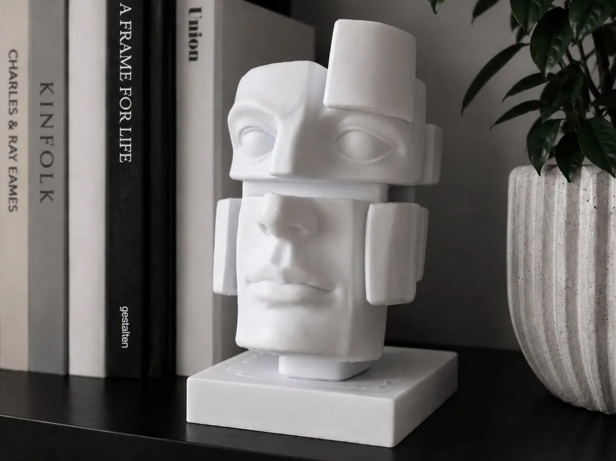 Fragmented Face Sculpture Abstract Modern Art Bust - Free 3D Print ...