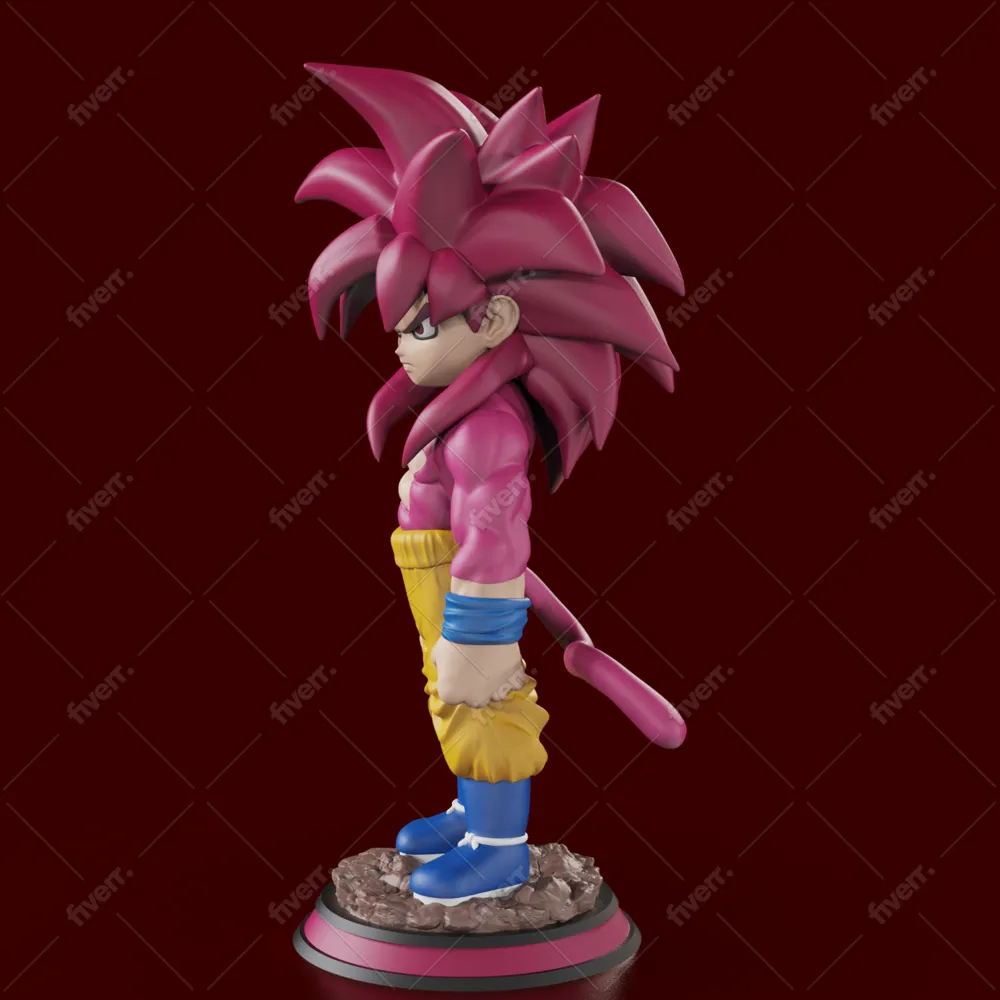 SSJ4 Goku Kid Dragon Ball Daima (by Jawas Junkyard by jawasjunkyard ...