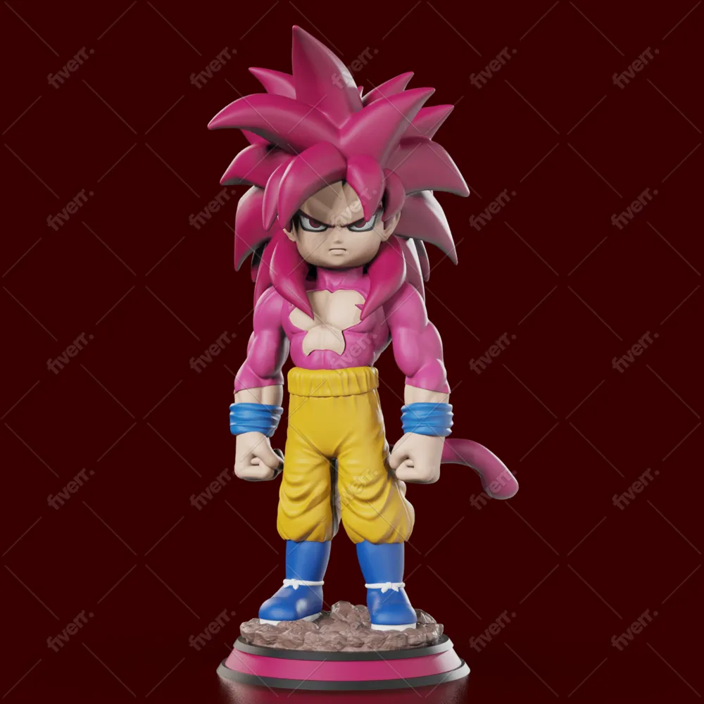 SSJ4 Goku Kid Dragon Ball Daima (by Jawas Junkyard by jawasjunkyard - MakerWorld