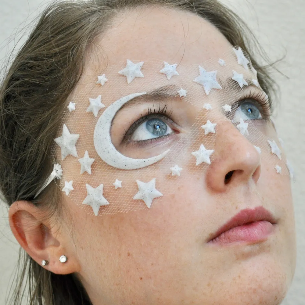 Floating Moon and Stars Masquerade Mask by PenolopyBulnick - MakerWorld