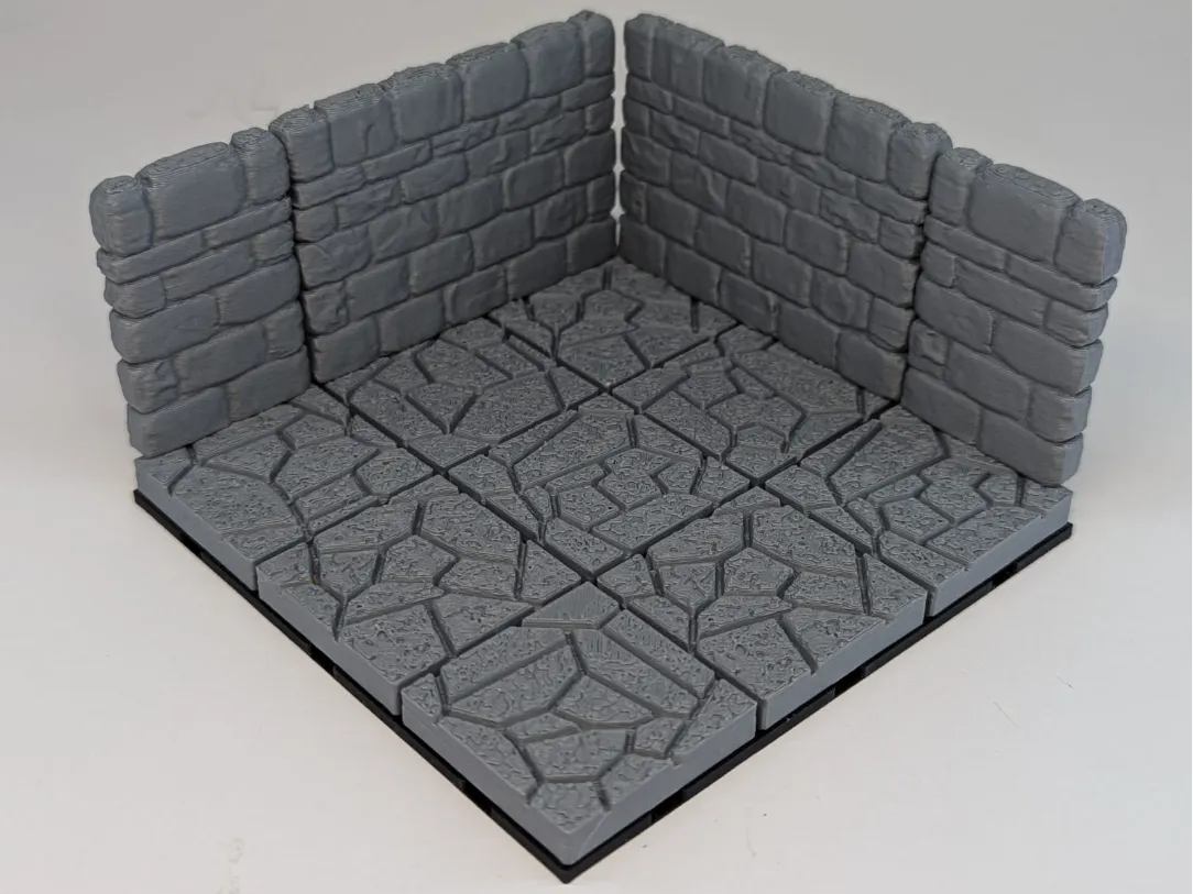 Dnd modular dungeon - Walls - Free 3D Print Model - MakerWorld