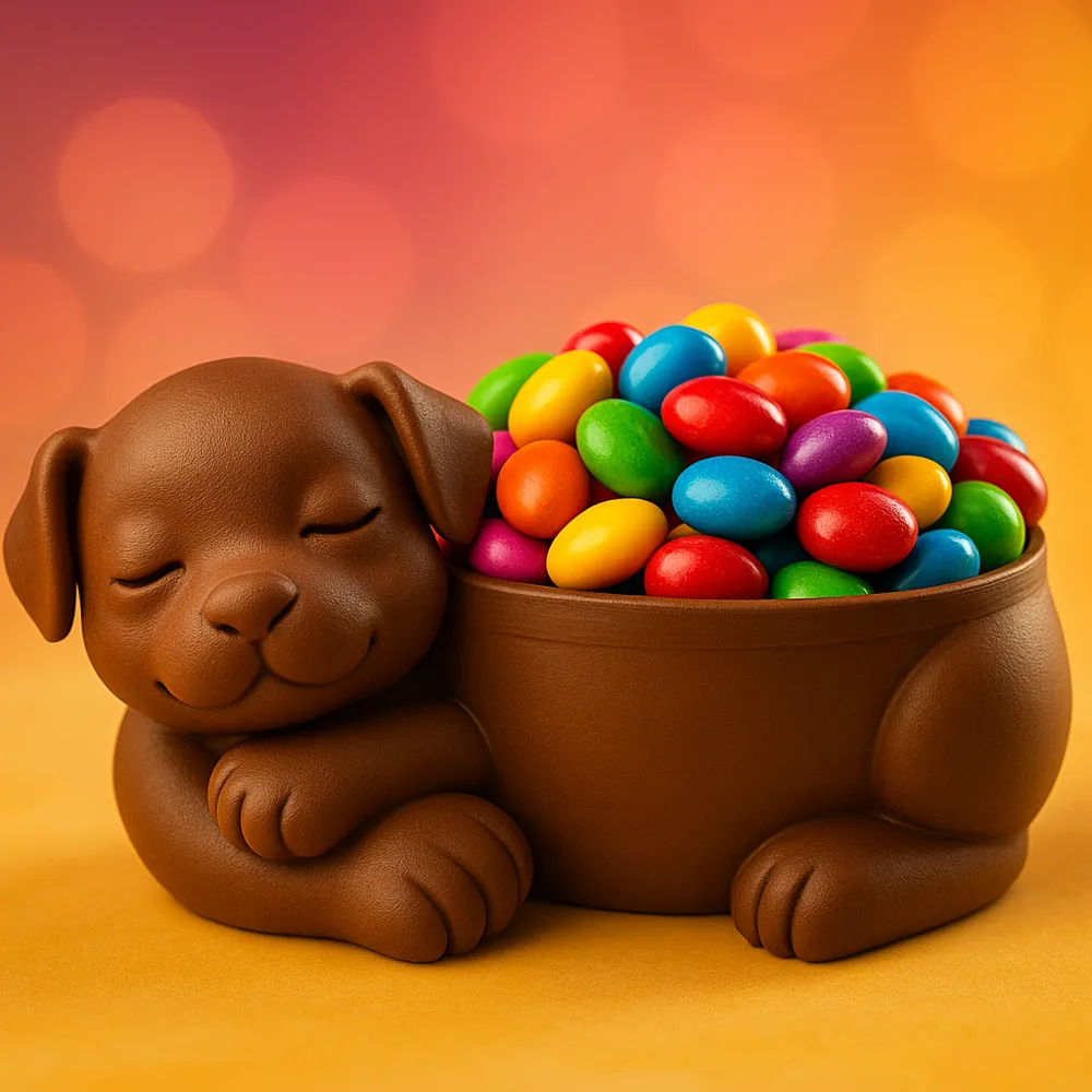 Candy bowl DOG - Free 3D Print Model - MakerWorld