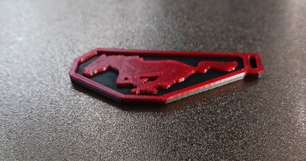 Ford Mustang Keyring - 2 colors - Easy to priint by Estriam - MakerWorld