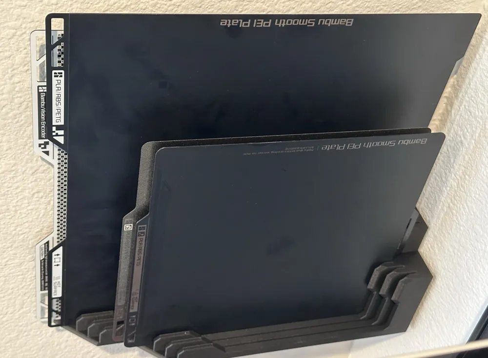 H2D X1C P1S P1P Build Plate Holder Wall Mount Remixed by FatCat ...