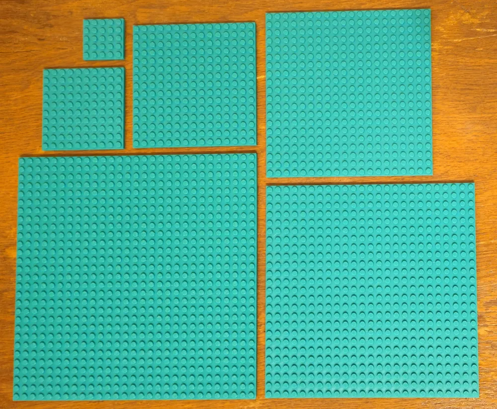 LEGOs Ziegel-Grundplatten-Set in verschiedenen Größen – Kostenloses 3D ...