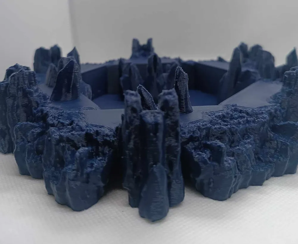 DnD Mountain Fortress Terrain - Free 3D Print Model - MakerWorld