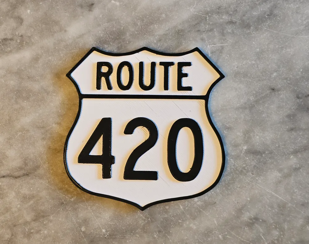 Route 420 road sign by dubmehard - MakerWorld