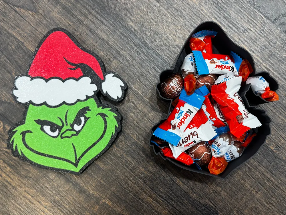 Grinch Candy box - Free 3D Print Model - MakerWorld